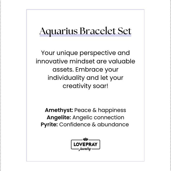 Aquarius Bracelet Set – Lovepray jewelry