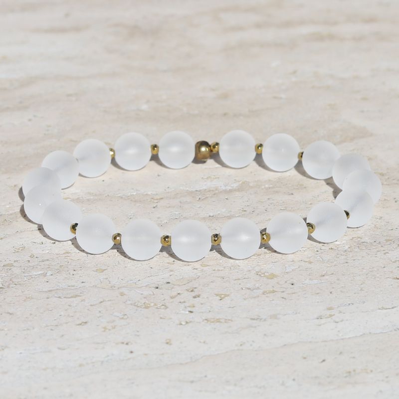 Matte Quartz Crystal Bracelet *Final Sale* – Lovepray jewelry