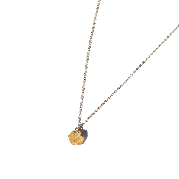 Raw Citrine Chain Necklace – Lovepray jewelry