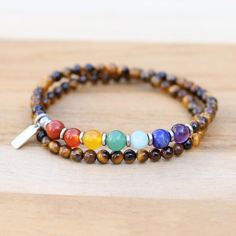 Solar Plexus Chakra Tiger's Eye Wrap Bracelet – Lovepray jewelry