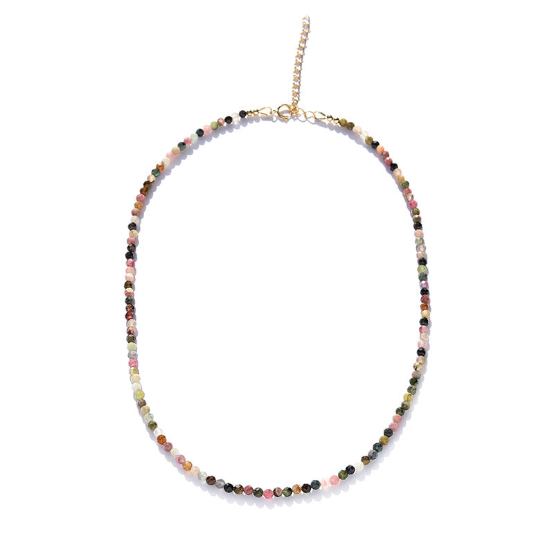 Watermelon Tourmaline Delicate Necklace – Lovepray jewelry