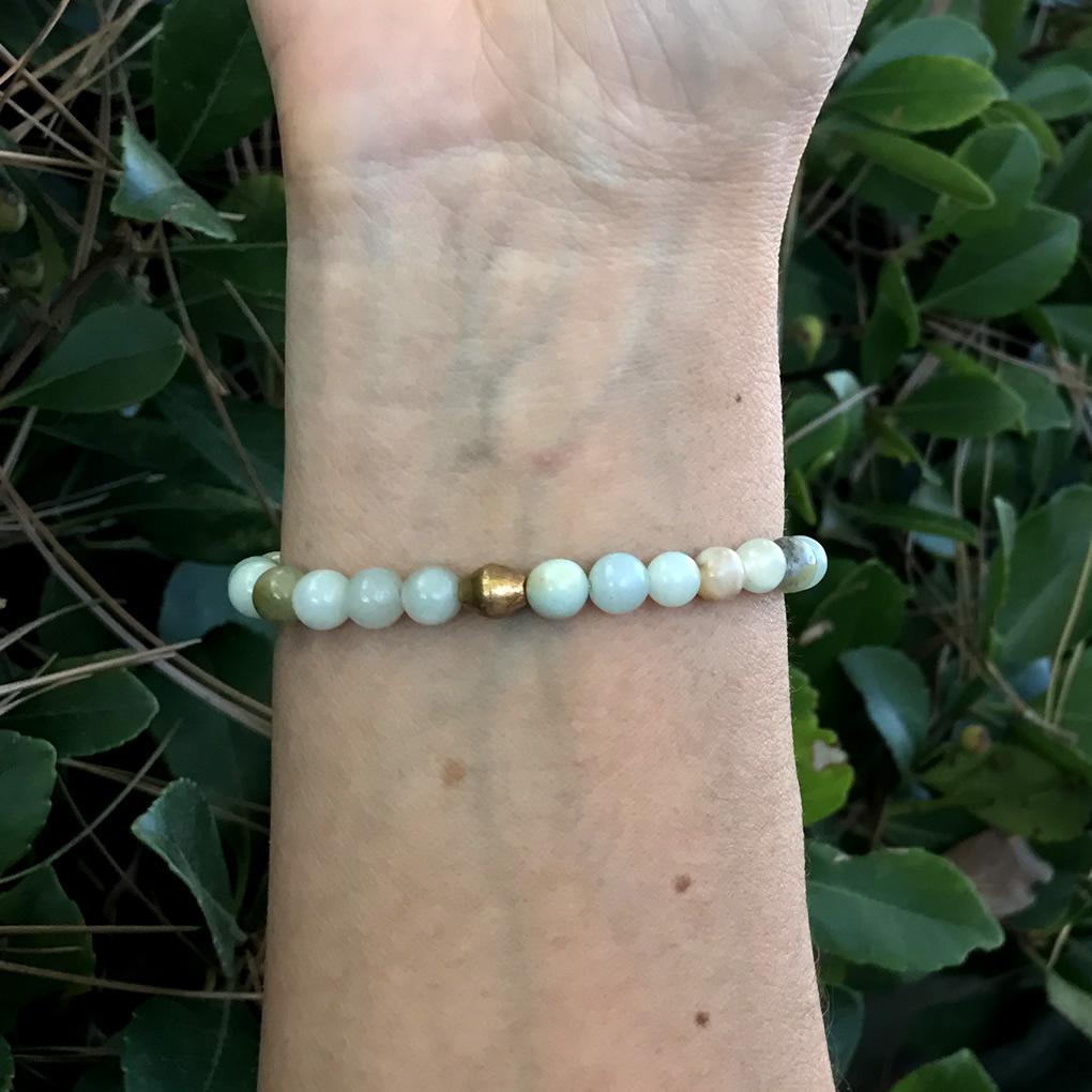Amazonite Beaded Bracelet – Lovepray jewelry