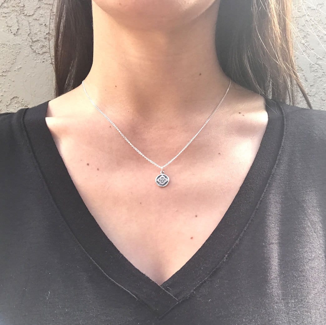 Root Chakra Sterling Silver Chain Necklace – Lovepray jewelry